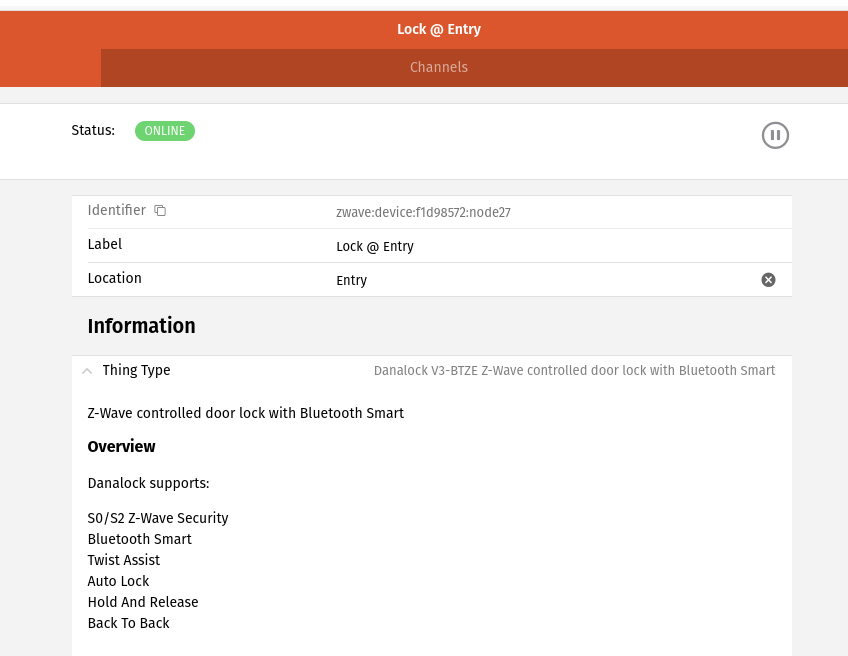 Integrate Danalock Via Z Wave Bindings OpenHAB Community