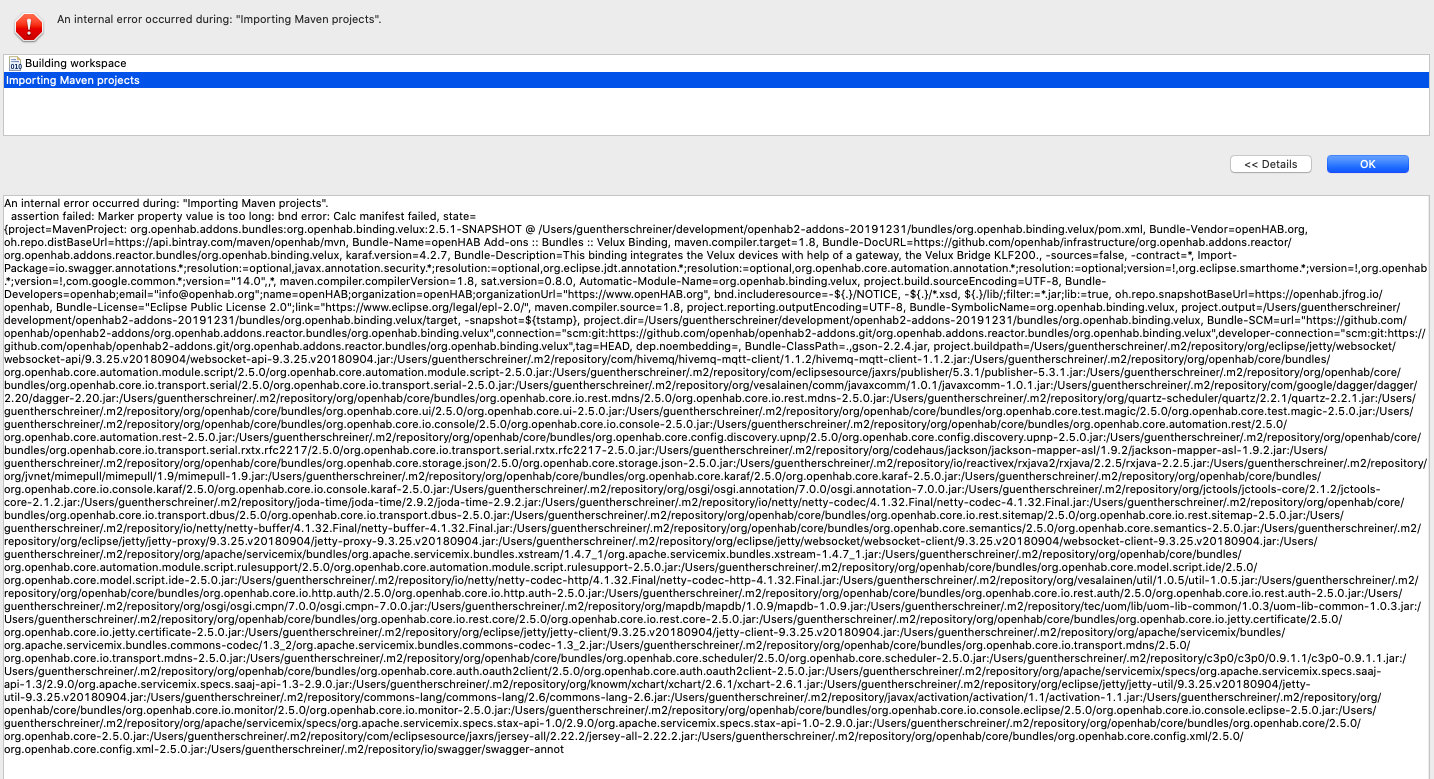 SOLVED Maven Broken IDE Build OpenHAB Community