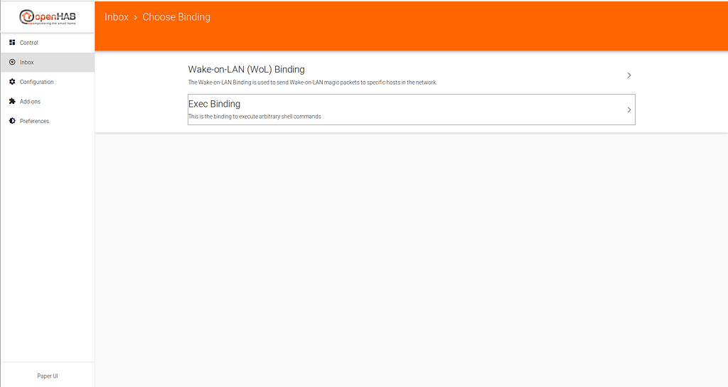 Cannot configure Exec Binding via PaperUI - Bindings - openHAB Community