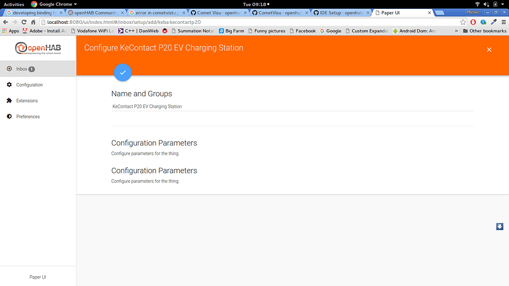 Keba Configuration parameters - Runtime - openHAB Community