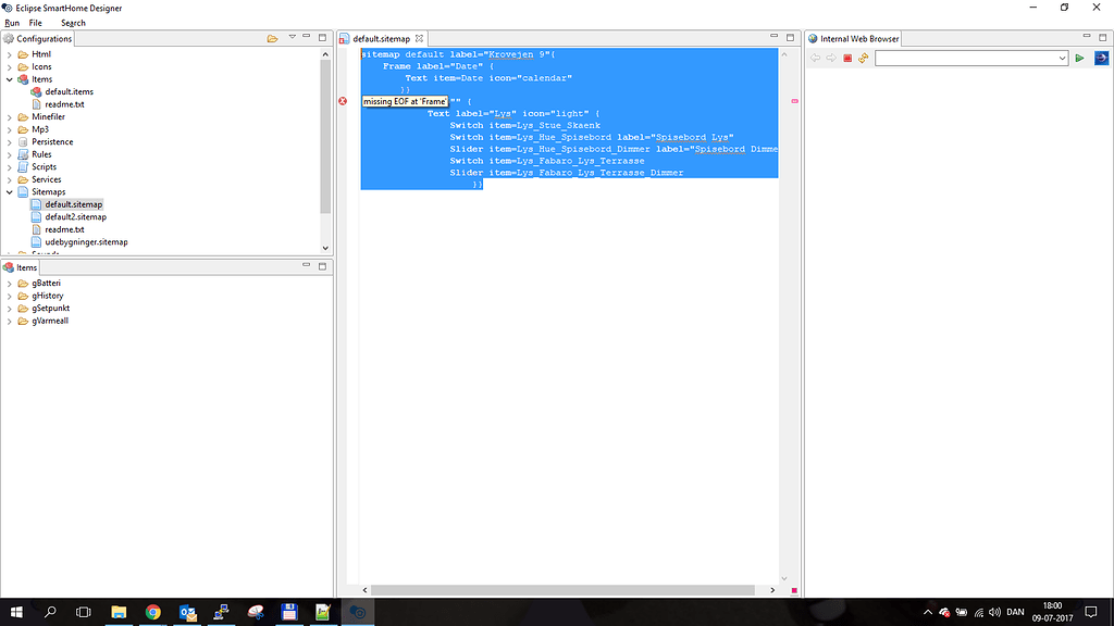 Oh21 Sitemap Problem Items And Sitemaps Openhab Community