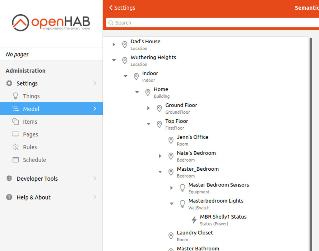openHAB 3.0 my getting started notes: Model and Pages - Tutorials ...