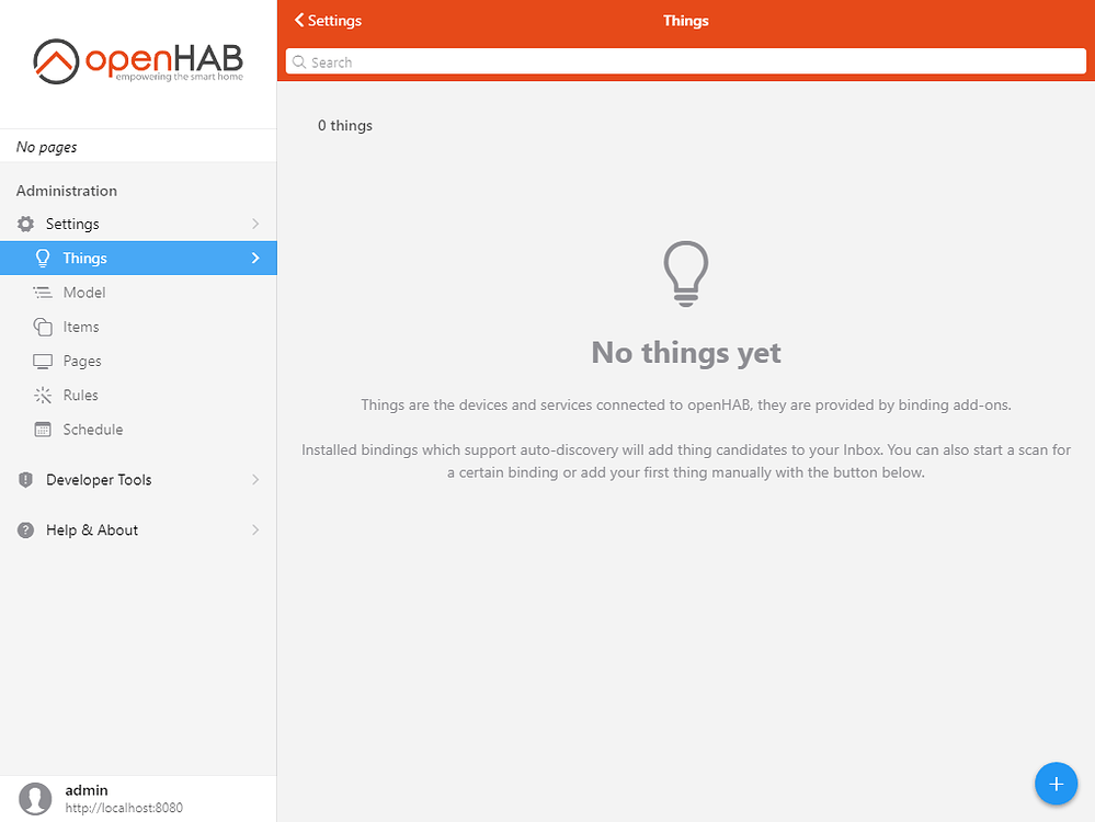 Getting Started with OH3: rewriting the tutorial - 3. Adding a Thing (simple) - Documentation ...