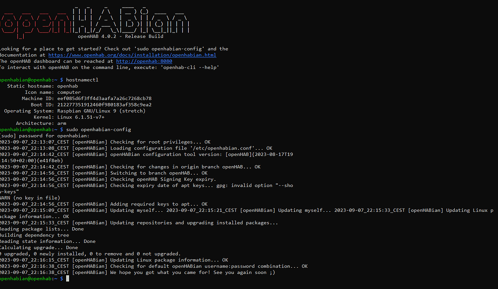 Unsaport Linux - Installation - openHAB Community