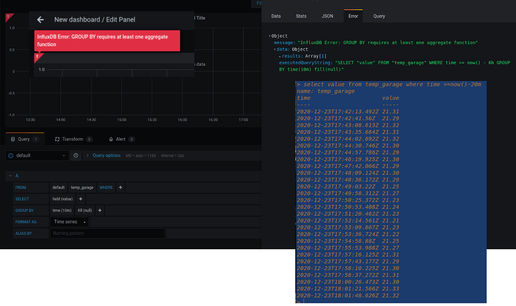 Grafana Error With Query Beginners Openhab Community