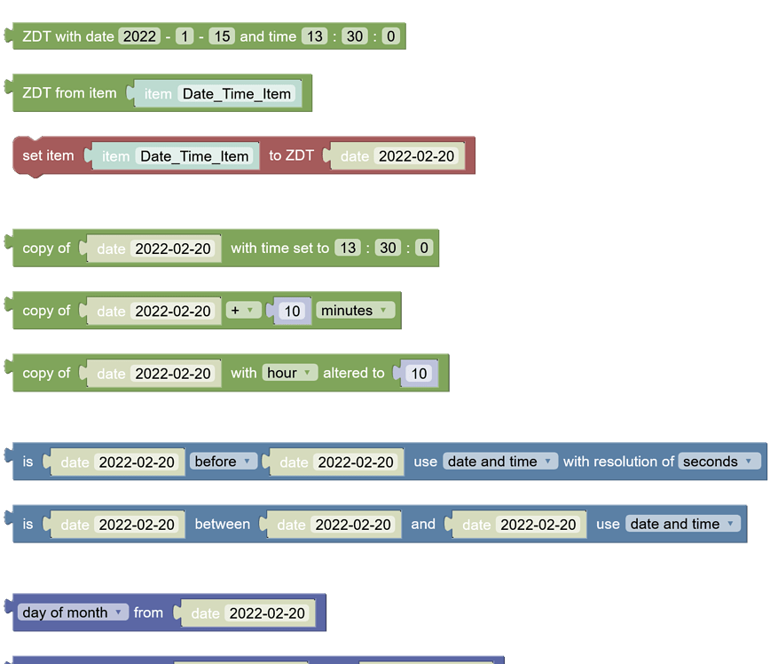 Date And Time Block Libraries OpenHAB Community