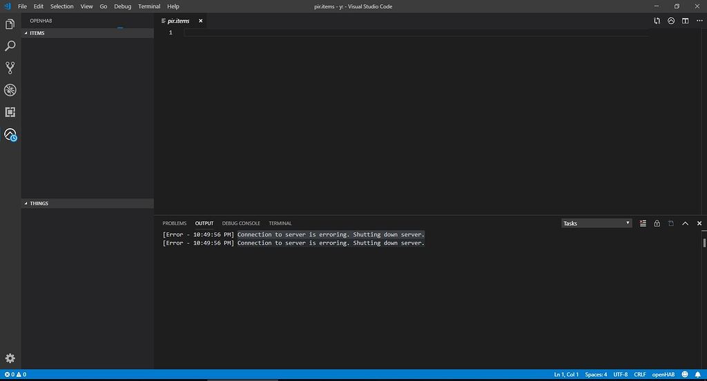 [SOLVED] OpenHAB 0.4.1 extensions can’t connect to PI 3b+ - VS Code - openHAB Community