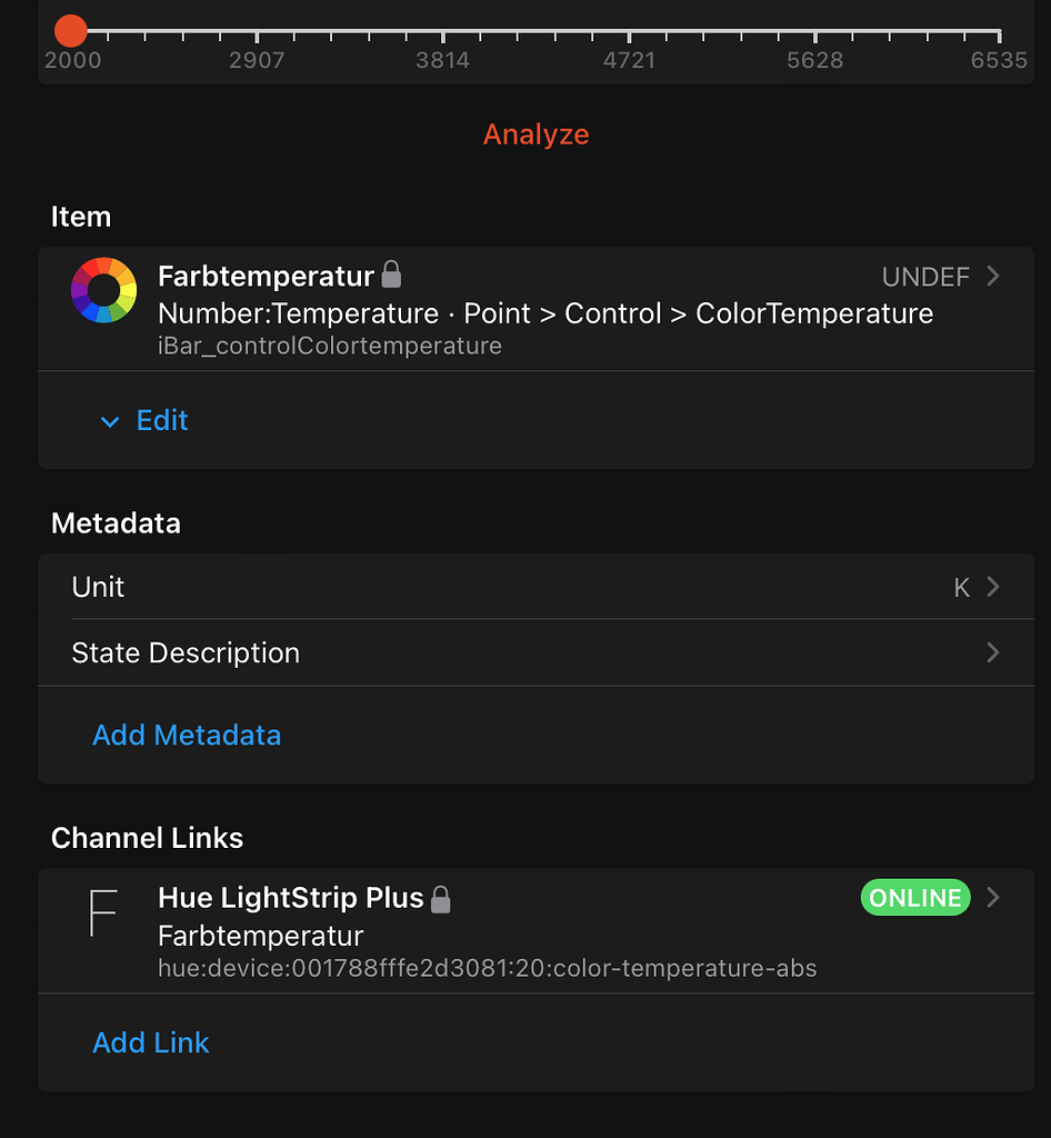 Hue Binding: Color Temperature shows undef - binding-hue - openHAB Community