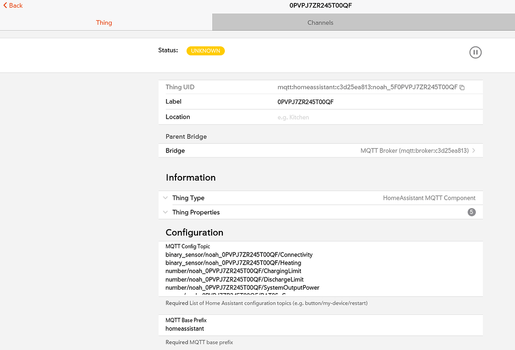 Creating channels from MQTT Config Topics - Beginners - openHAB Community