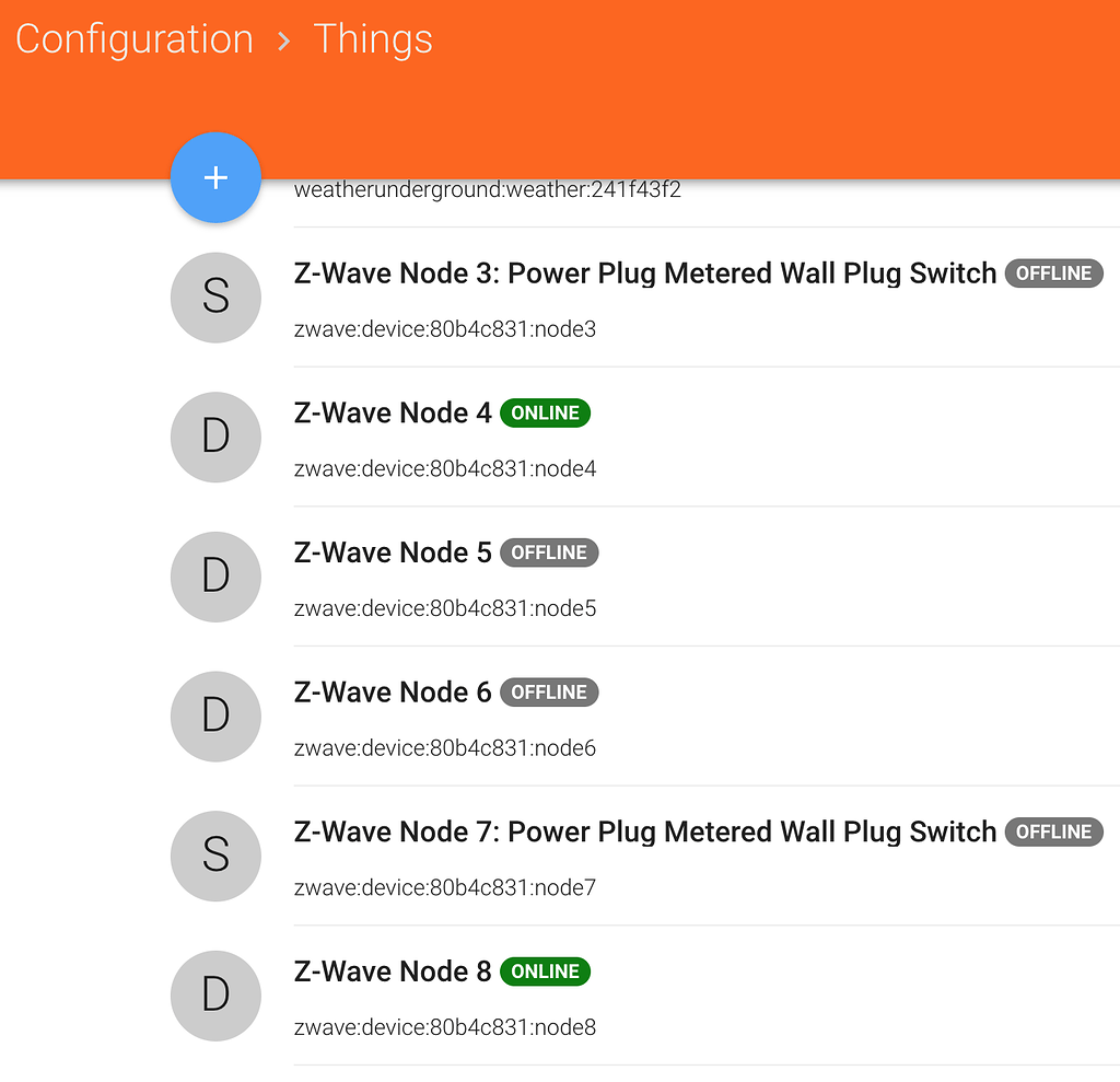 Trying to add one z-wave motion sensor and devices multiple show up - Bindings - openHAB Community