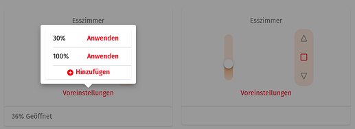 Custom rollershutter widget with preset configuration - UI Widgets - openHAB Community