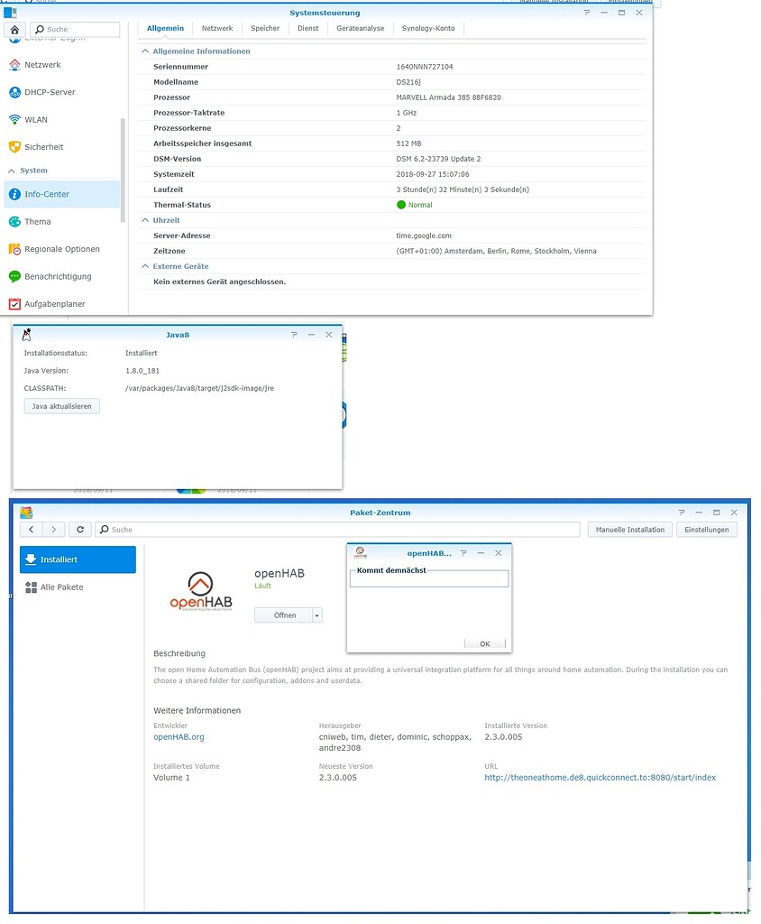 Synology 216j - Beginners - openHAB Community