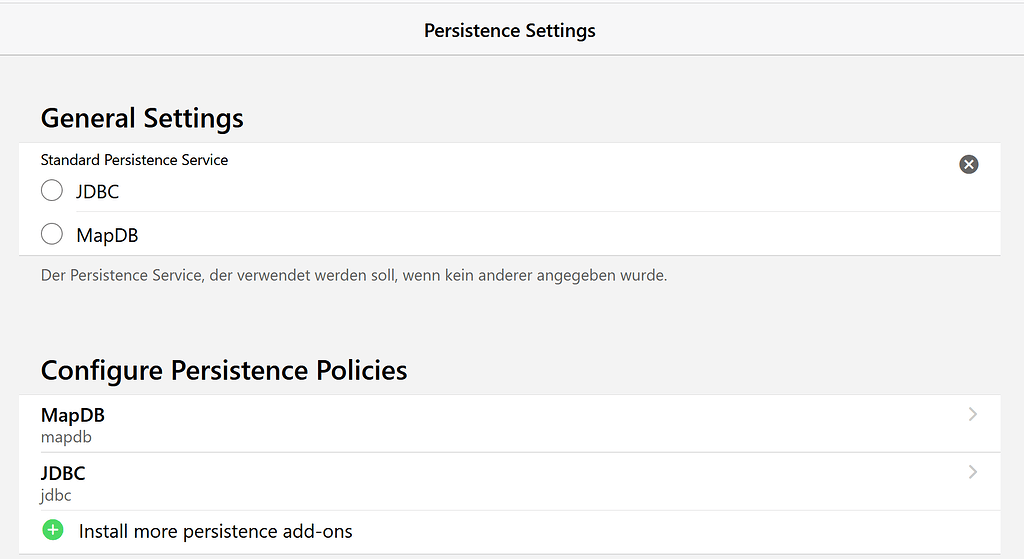Loosing "Standard Persistence Service" setting when restarting OH - Runtime - openHAB Community