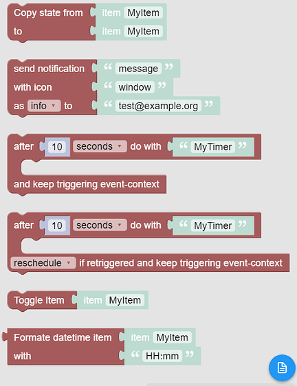 Collection of common blocks - Block Libraries - openHAB Community