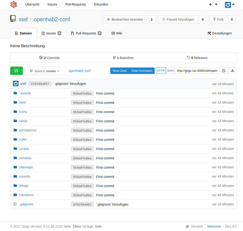Best approach for git and openhab config - IDE & Build - openHAB Community