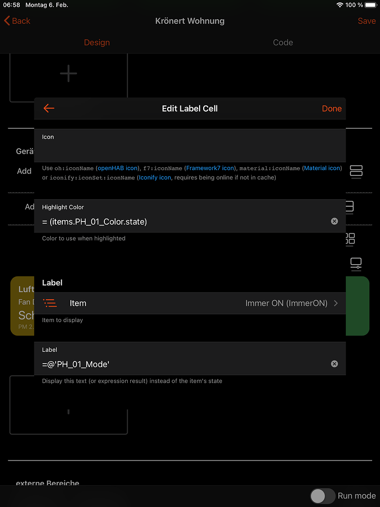 Conditional formatting of label cards - Widgets - openHAB Community