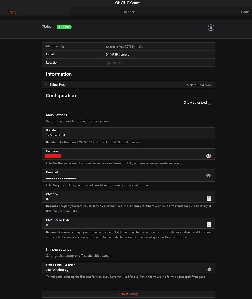 IP Camera Binding with Axis Motion Detection - Bindings - openHAB Community