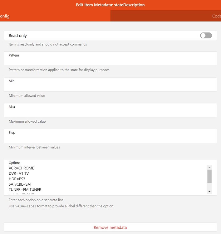 Denon/Marantz AVR widget - UI Widgets - openHAB Community