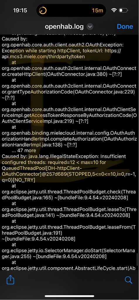 API access problems with Miele Binding - Bindings - openHAB Community