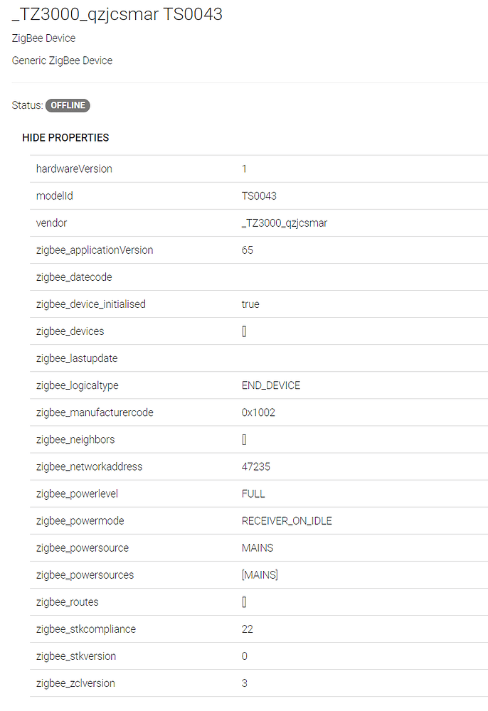 Adding support for Tuya ZS3L / TZ3000 / TS0043 / TS0042 / TS0041 to ...