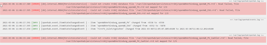 No data in graph - persistence problems: can't create rrd4j database file - Beginners - openHAB ...