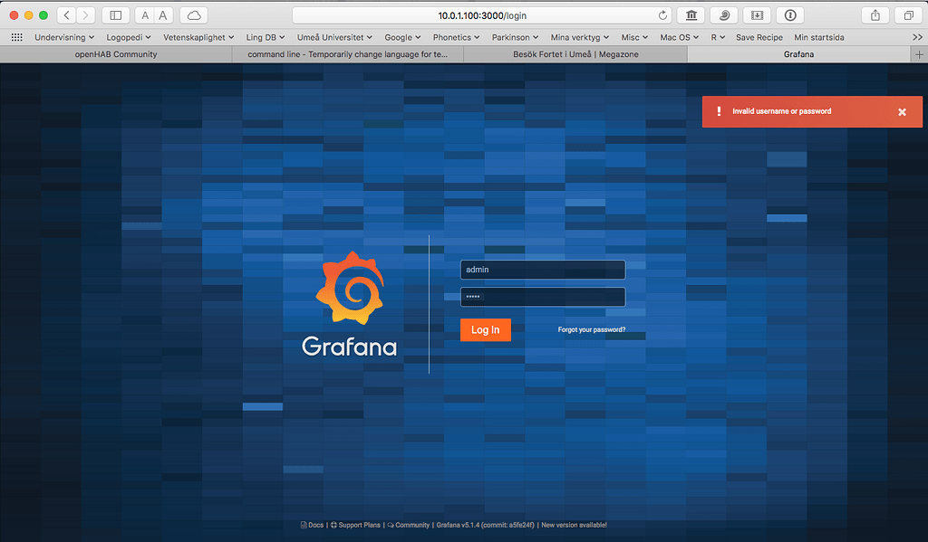 Please help me hack into my openhabian grafana setup - Other - openHAB ...