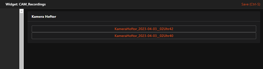 [Widget] List Recordings and play selected Recording in an Popup - Widgets - openHAB Community