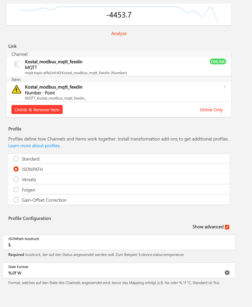 Could not transform state - Beginners - openHAB Community
