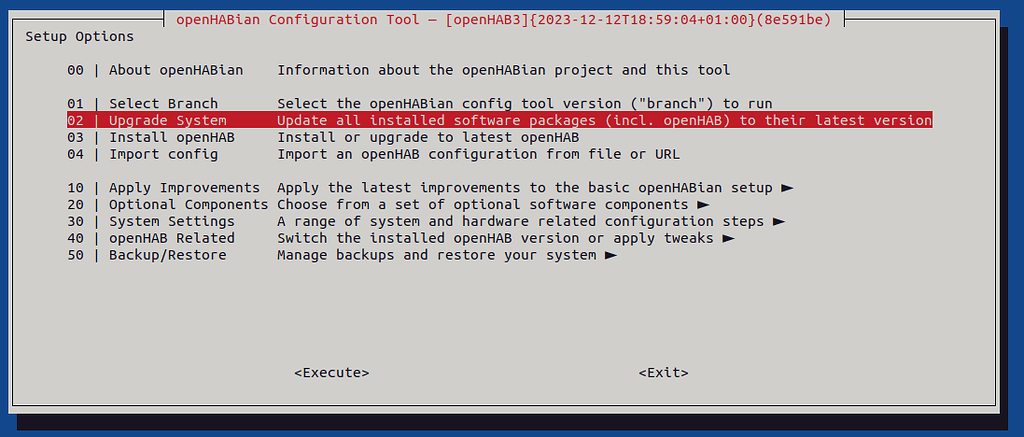 Openhabian with openHAB 3.3.0 upgrade - Migration - openHAB Community