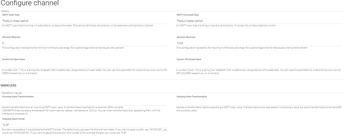 MQTT dimmer channel Outgoing Value Format - Bindings - openHAB Community