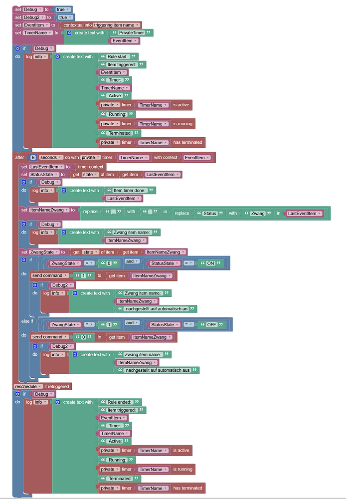 Blockly producing multi threaded access - Scripts & Rules - openHAB Community