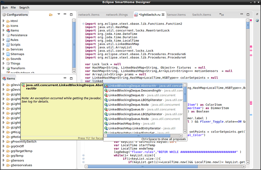Code completion with visual studio - IDE & Build - openHAB Community