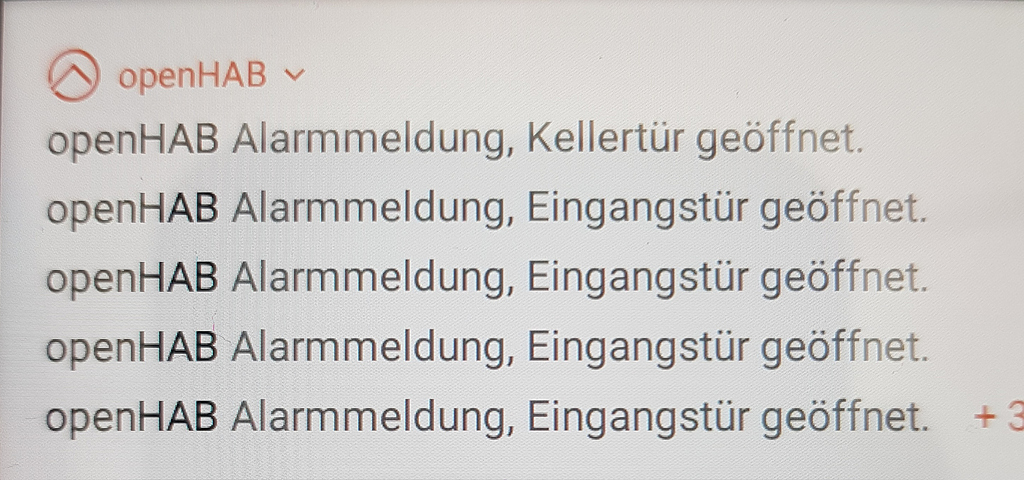 openHAB App on Android 8 showing strange notifications - Android App - openHAB Community