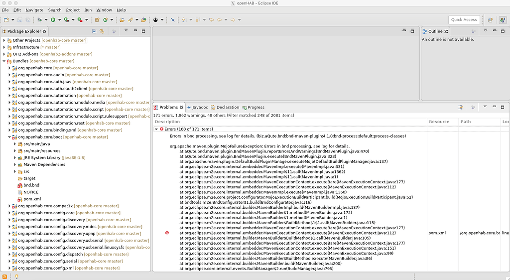 Can't get IDE running properly - IDE & Build - openHAB Community