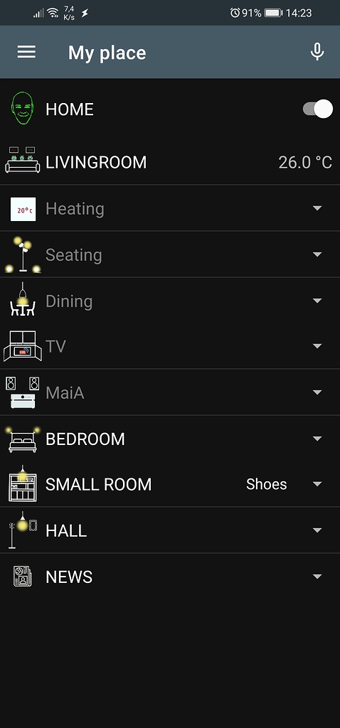 Not always lines under items on sitemap openhab app - Android App - openHAB Community