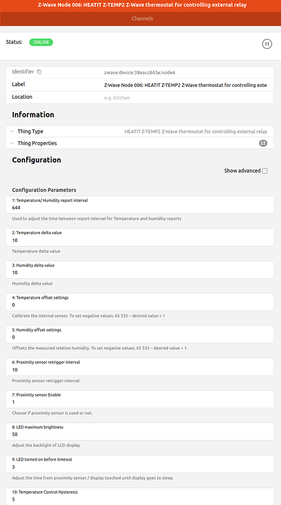 ThermoFloor HEATIT Z-TEMP2 - Error getting configurationCommandClass - Bindings - openHAB Community