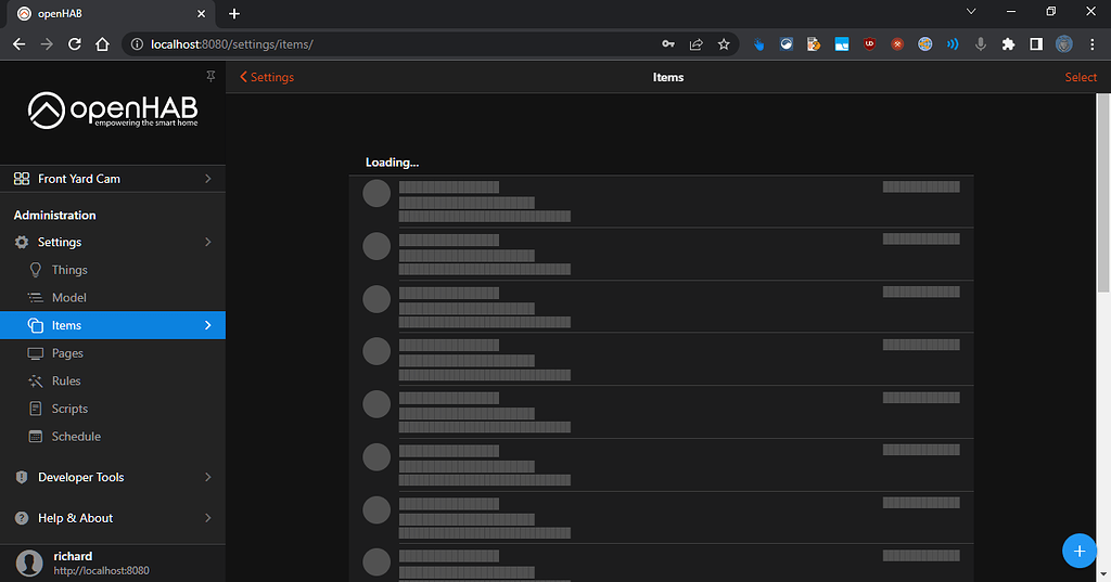 OH3 Model and Items settings UI won't load - Items & Sitemaps - openHAB Community
