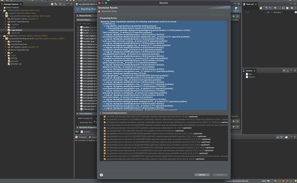 [SOLVED] - Resolve error after adding binding (verisure) as run requirement - IDE & Build ...
