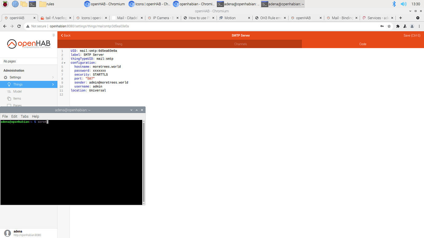 Configuring email connections - Beginners - openHAB Community