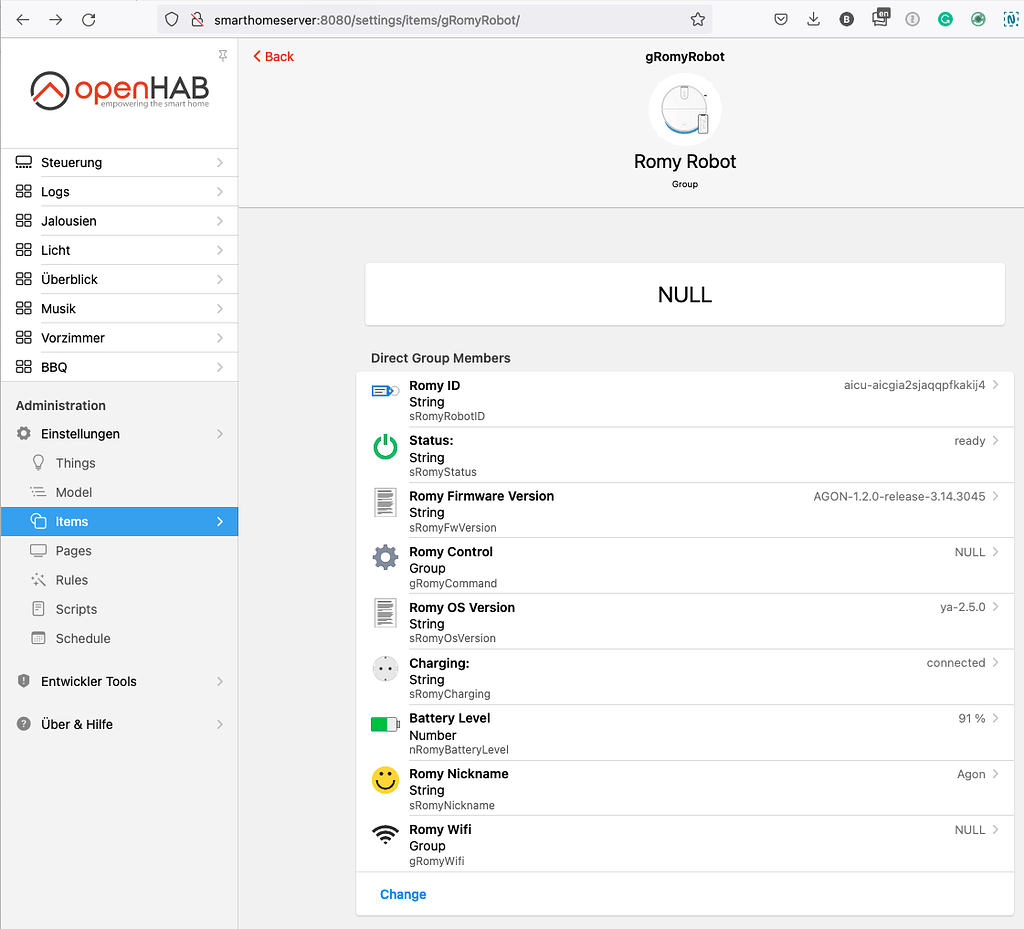 Romy Robot integration via http binding (Austrian Vacuum robot, highly recommended) - Solutions ...