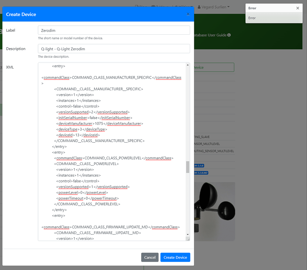 Error adding a new Z-wave device error in database - Bindings - openHAB Community