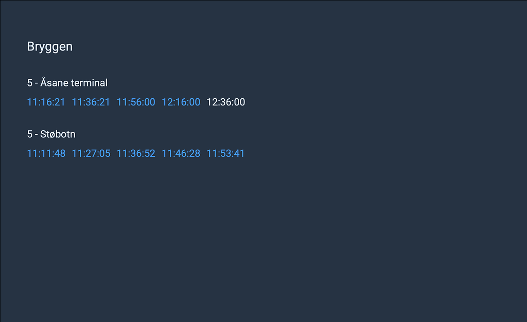 Custom Widget: Enturno widget - HABPanel - openHAB Community