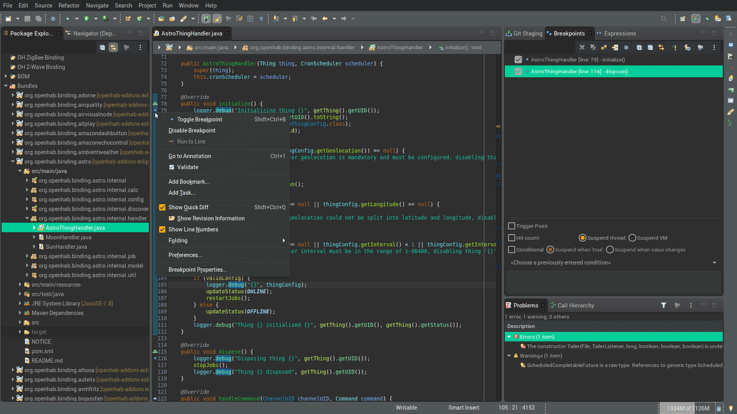 Missing dependency running the demo app in eclipse - IDE & Build - openHAB Community