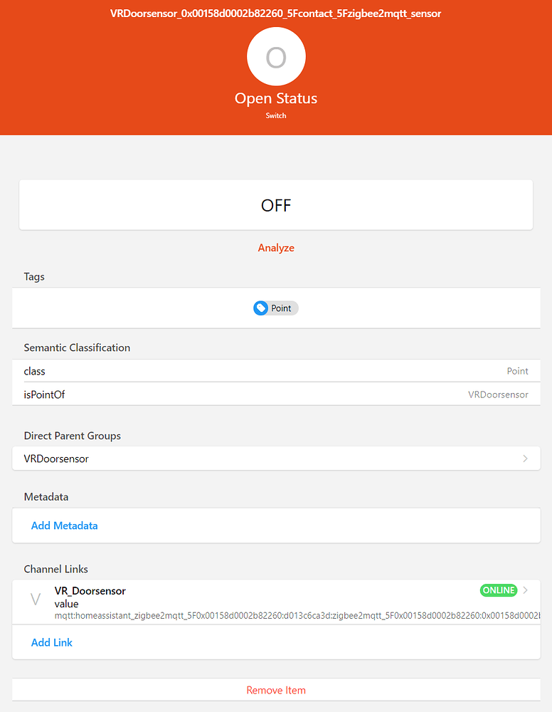 [OH3] MQTT Homeassistant discovered Aquara Window Contact not working - Bindings - openHAB Community