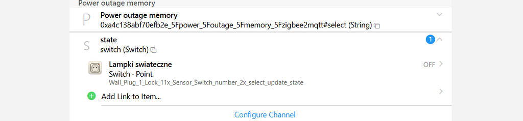 One of many zigbee2mqtt device is now working - Beginners - openHAB Community