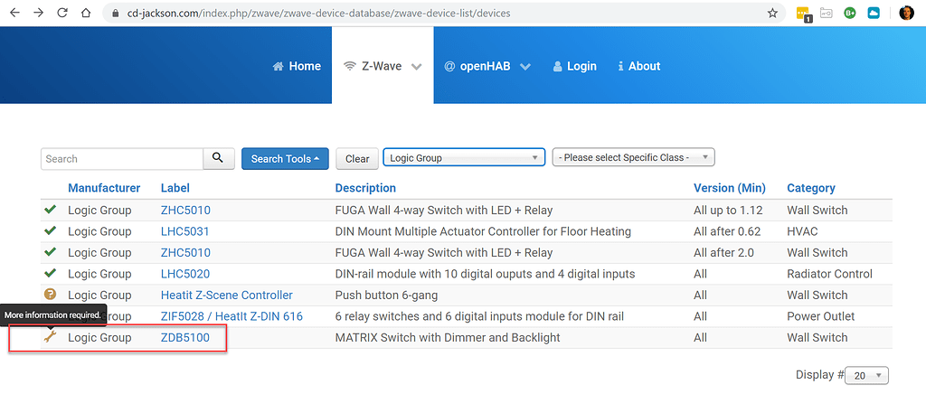 [SOLVED] Logic home ZDB5100 Z-wave unknown device - Bindings - openHAB Community