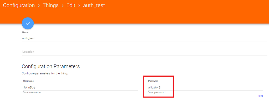 Avoid Displaying Input When Setting Binding Parameters Add Ons Openhab Community