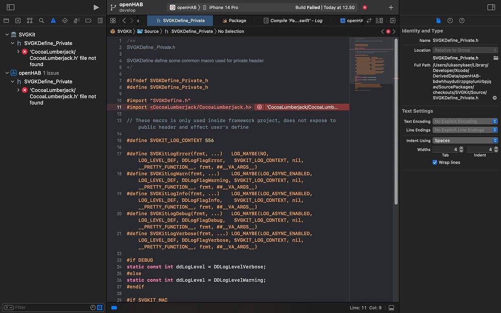 Cant build IOS app - iOS App - openHAB Community