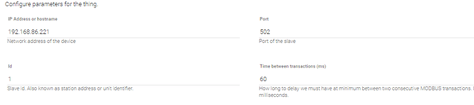 [SOLVED] Can not get modbus tcp to work - Beginners - openHAB Community