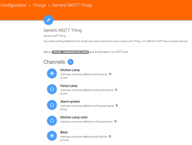 [SOLVED] Mqtt in openHab2 - - Installation - openHAB Community